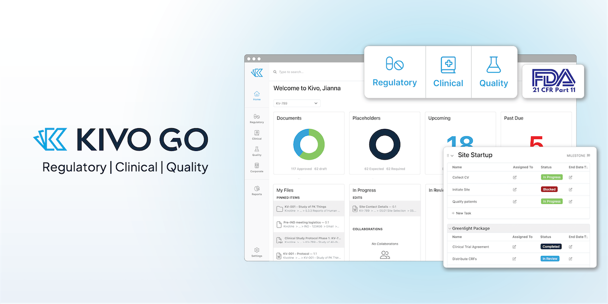 Announcing Kivo GO: An intuitive DMS to accelerate speed-to-market for life sciences